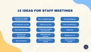 Team Meeting Ideas - 18 Ideas to Inspire Your Team | Onethread